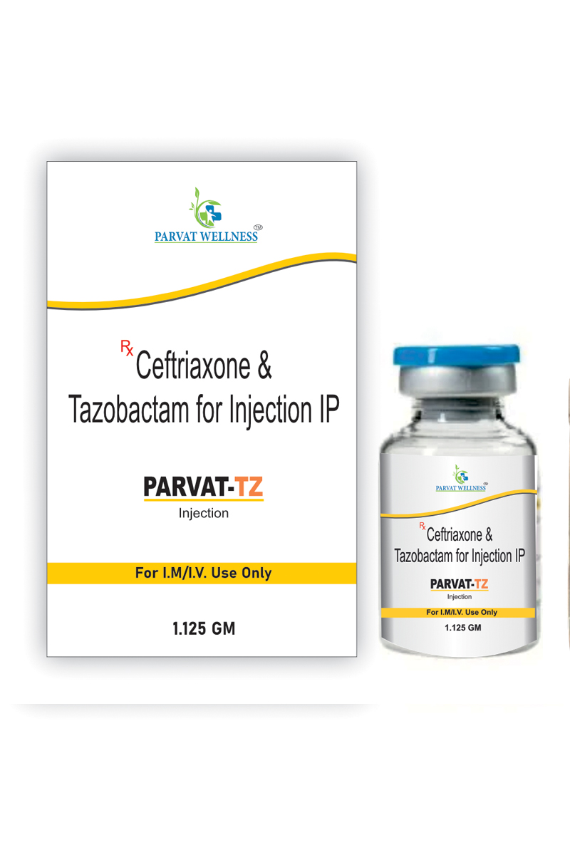 Ceftriaxone & Tazobactam for Injection IP (PARVAT -TZ Injection)